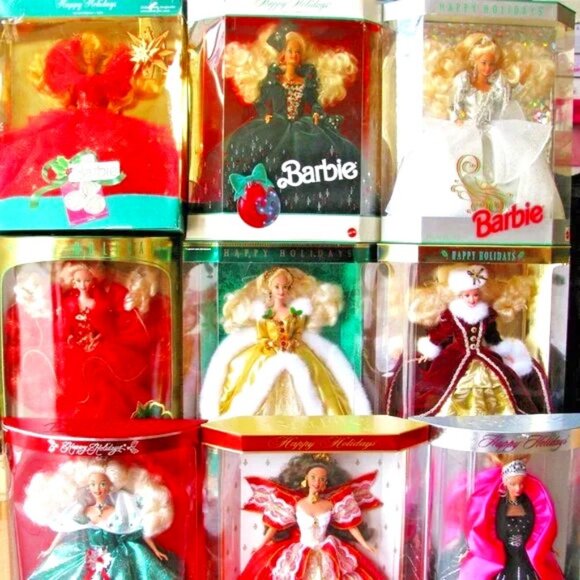 Barbie | Toys | Nib 3 Rare Y2k 99s Mattel Happy Holidays Barbie Dolls ...